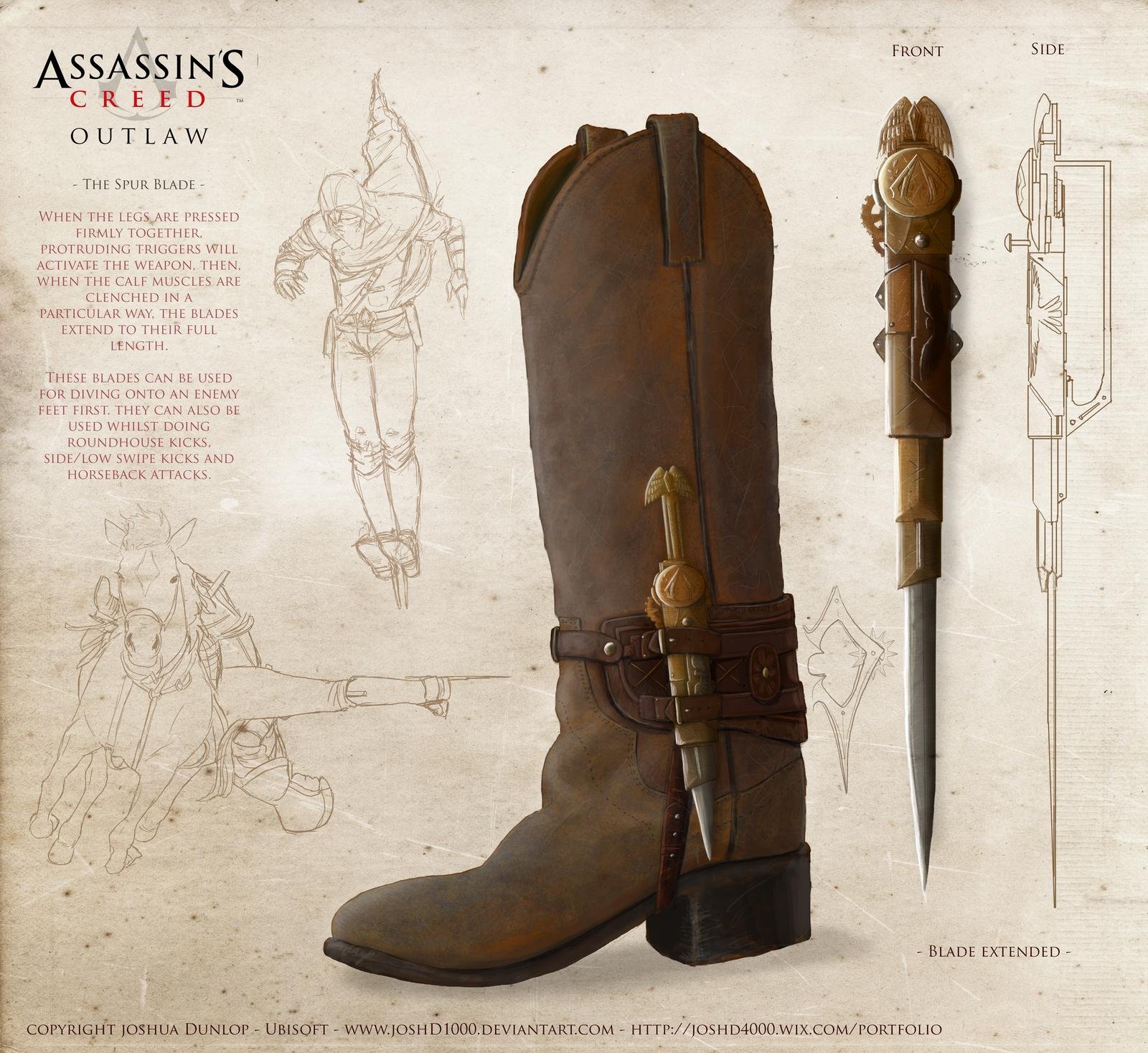 Boots Hidden Blade Assassin's Creed Hidden Blade And Leather Vambrace