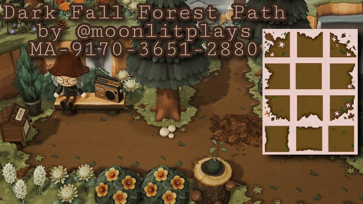 Animal Crossing New Horizons Fall Path - Design Talk