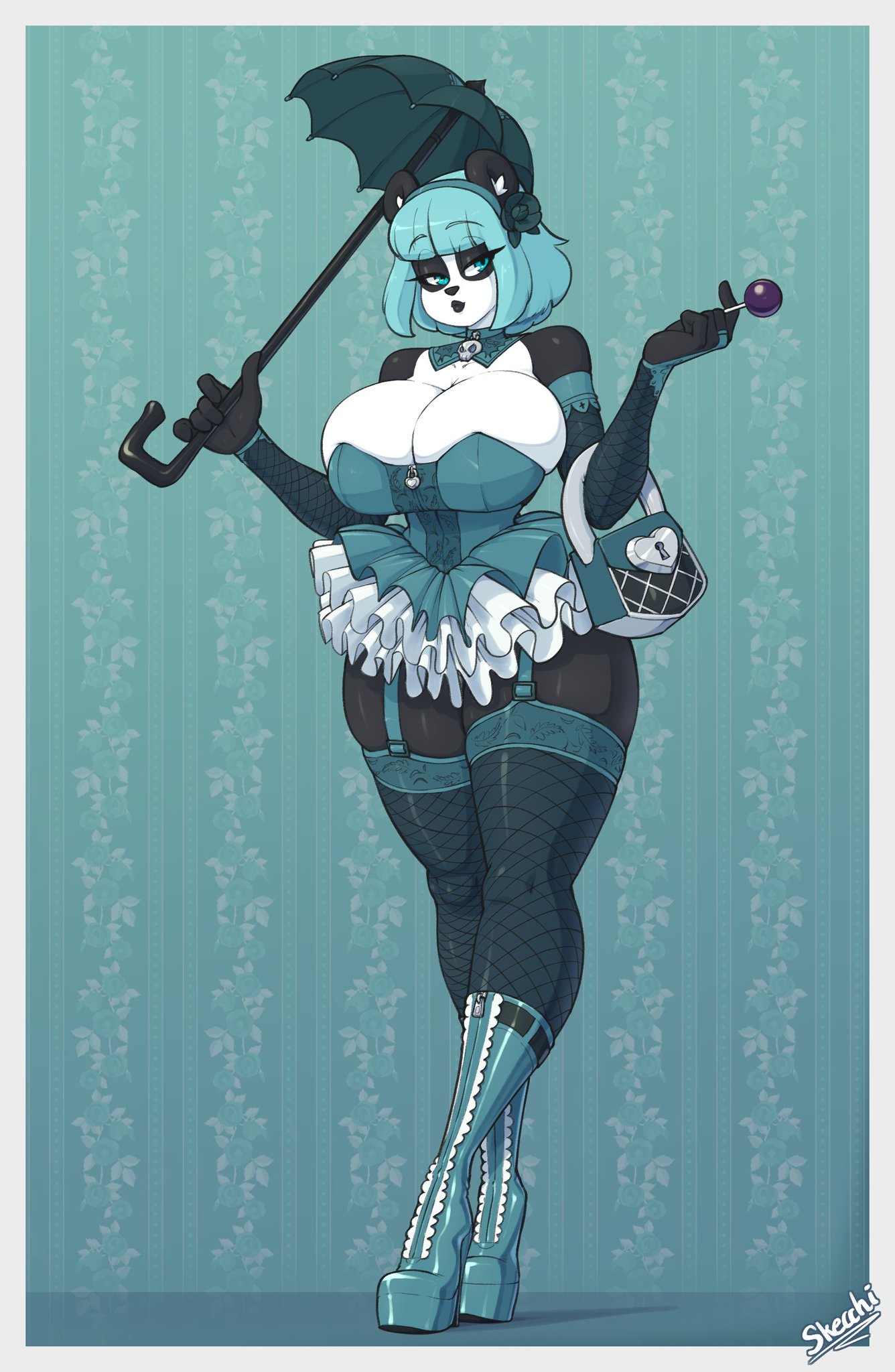 Ecch' n' Skecch (Comms closed) on Twitter: "I dress to impress ~ 🖤 (uploaded again cause i ...