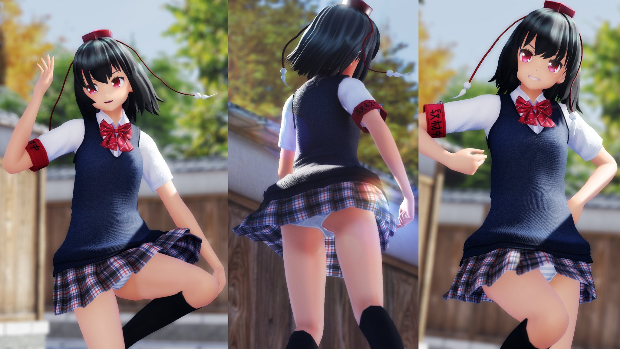 8THMMD on Twitter: "JKあややの「君色に染まる」サンプル。意外と早く完成したので（問題なければ）後ほどYouTubeで公開します。 #MMD #東方Project #射命丸文…