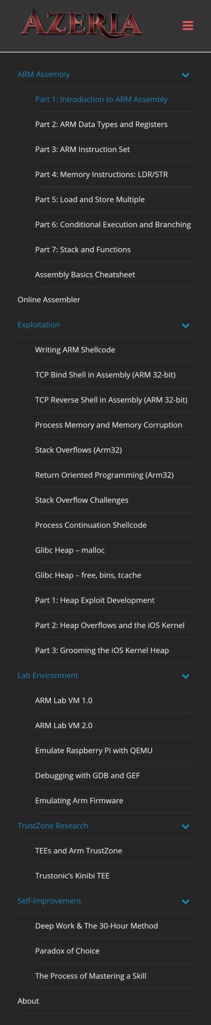 Azeria on Twitter: "In-browser Arm assembler (Desktop view), covering most user-mode ARM ...