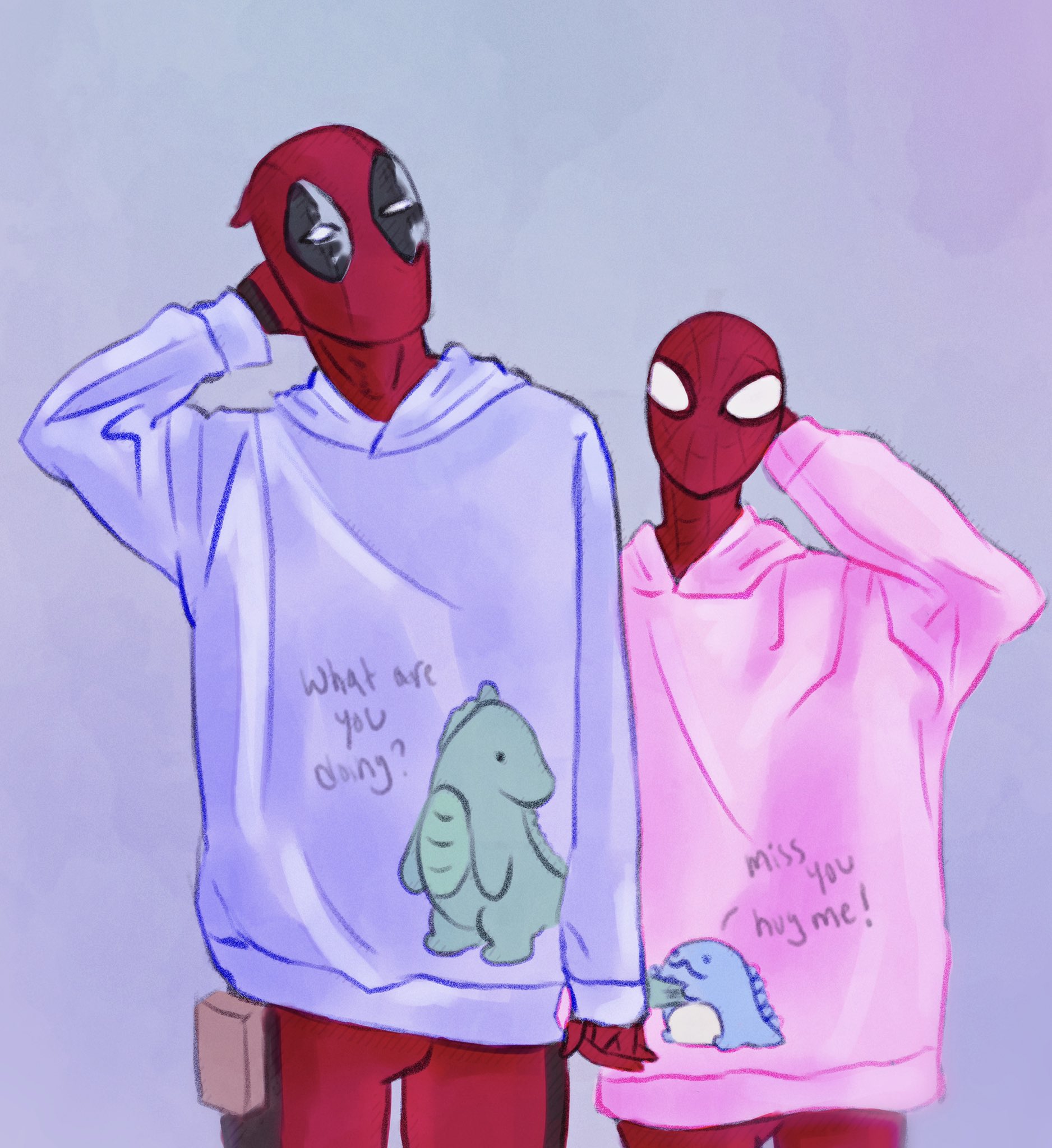 Spiderman And Deadpool Fan Art