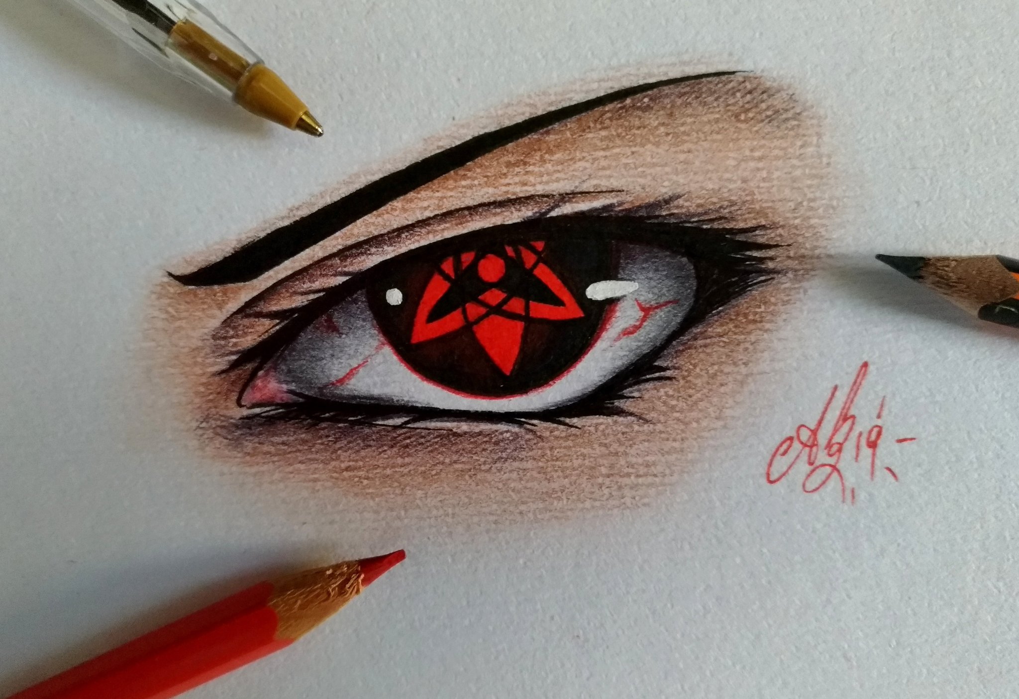 Naruto Sharingan Eye Drawings