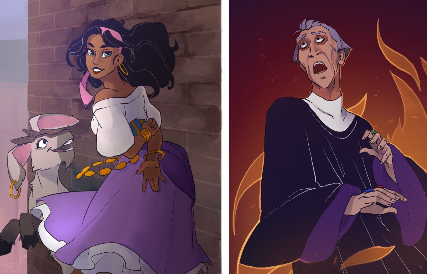 Esmeralda And Frollo