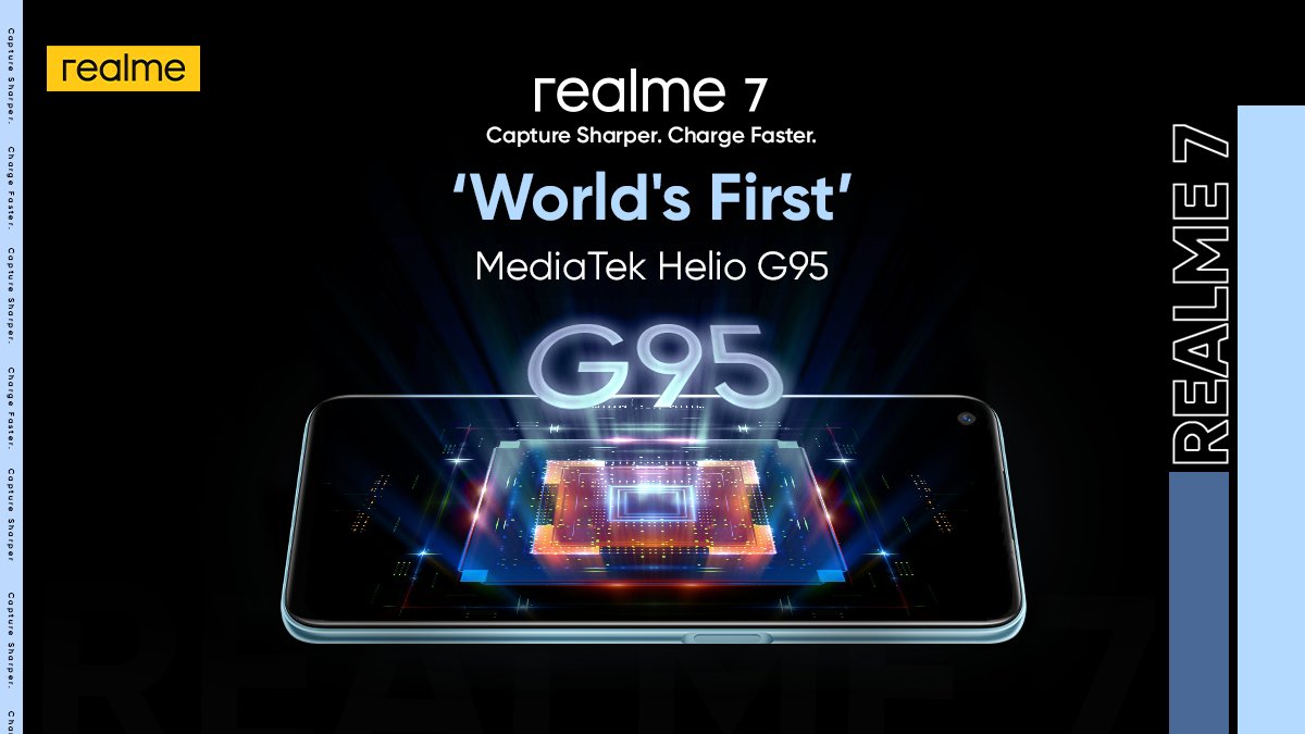 realme on Twitter: "Speed = #realme7 🔥 Presenting ‘World’s First’ MediaTek Helio G95 Gaming ...