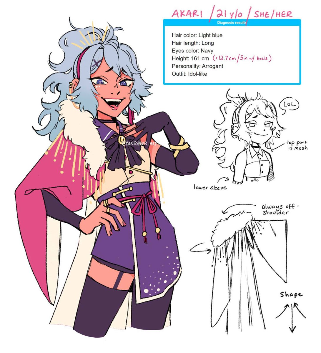 「designed a character based on my results from a vtuber shind」nat 🌟 ...