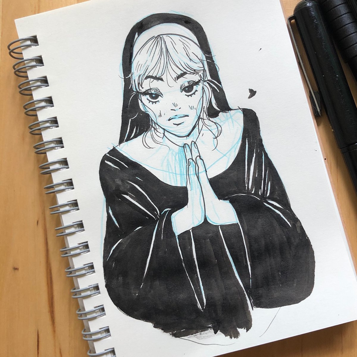 「some lil doodles for a horror comic set 」|Benjiのイラスト