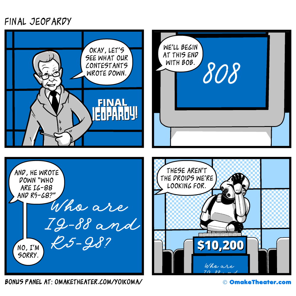 Jeopardy Cartoon Pop Culture Jeopardy Missed Out On An Opportunity