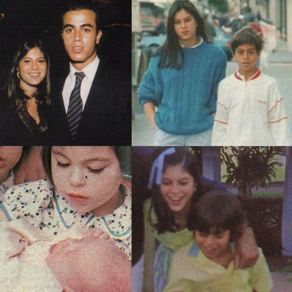 Enrique Iglesias And His Sister