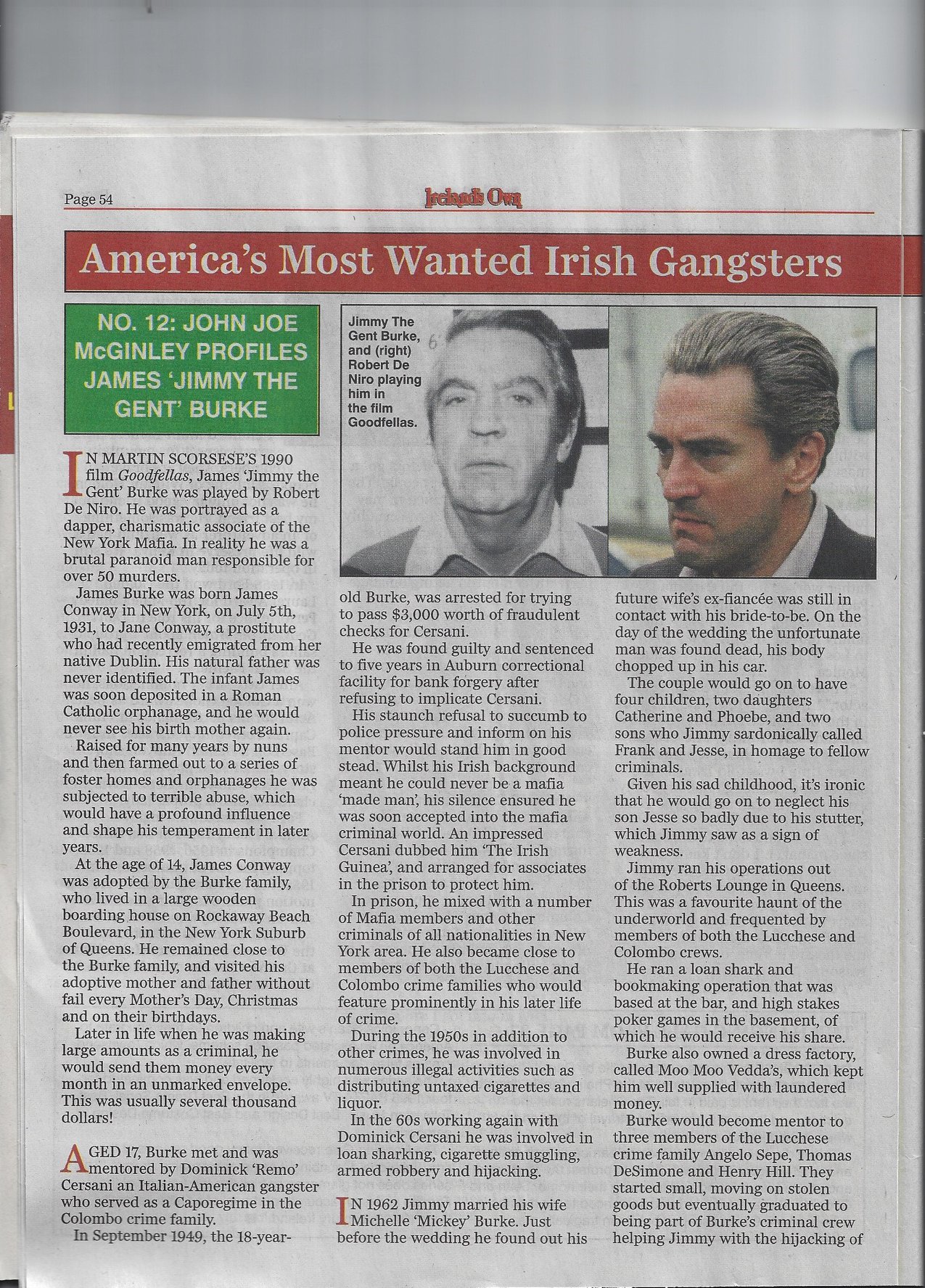 James Burke Gangster