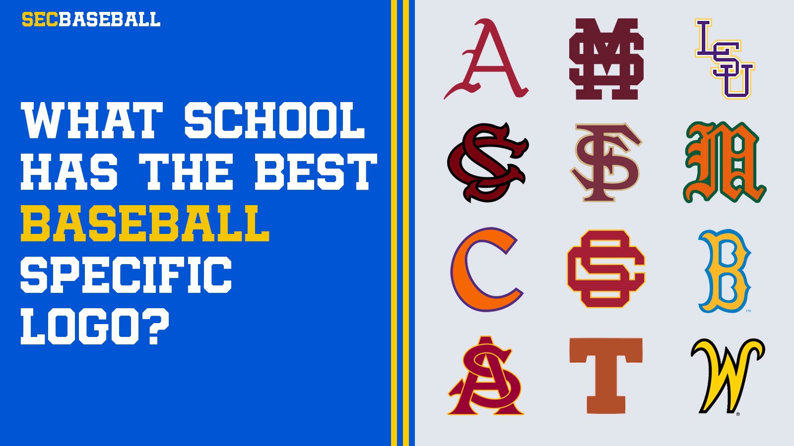 College Baseball Team Logos