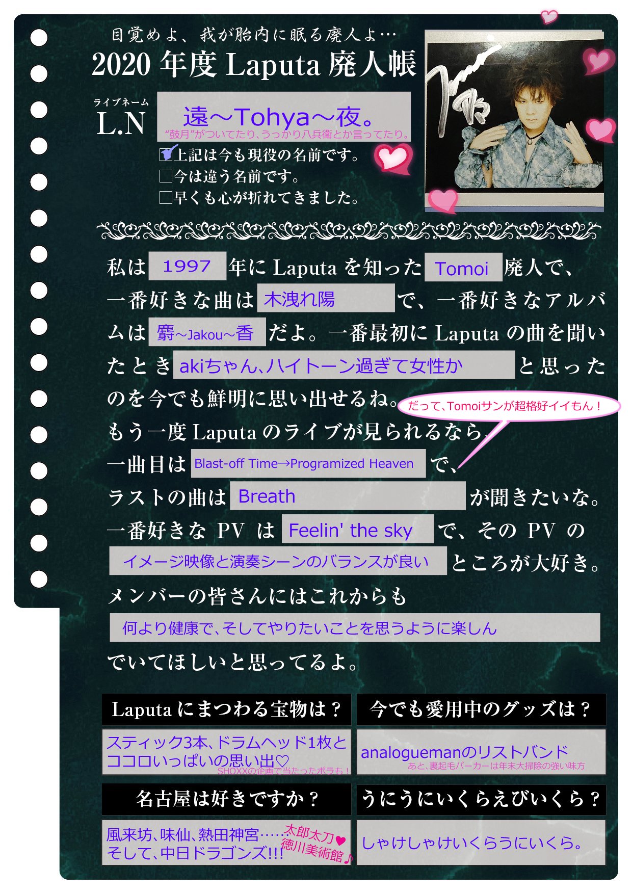 Laputa Tomoi ドラムヘッド-