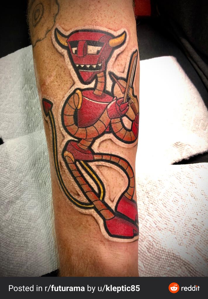 Robot Devil Tattoo