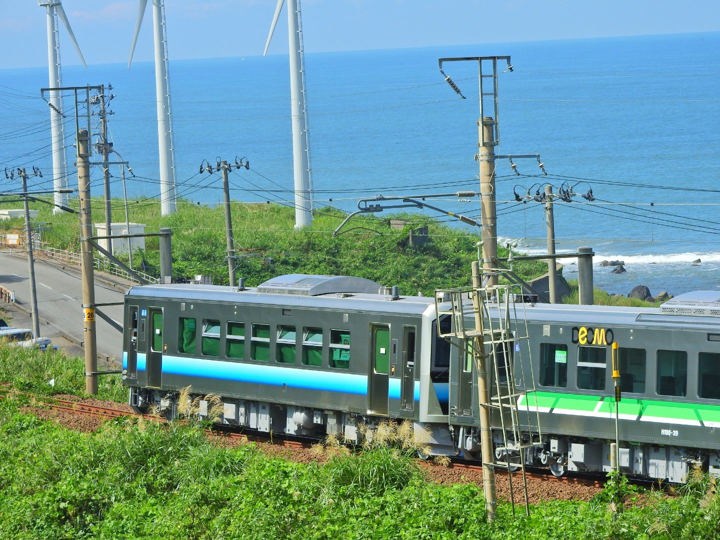 H100形・GV-E400系 甲種輸送 / Twitter