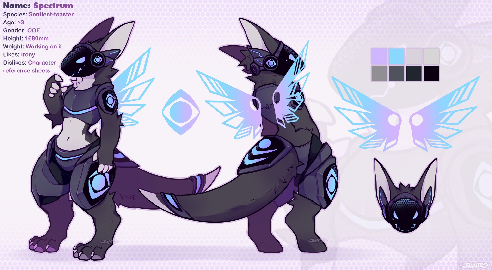 Protogen Spectrum - Jtingf OC Minecraft Skin