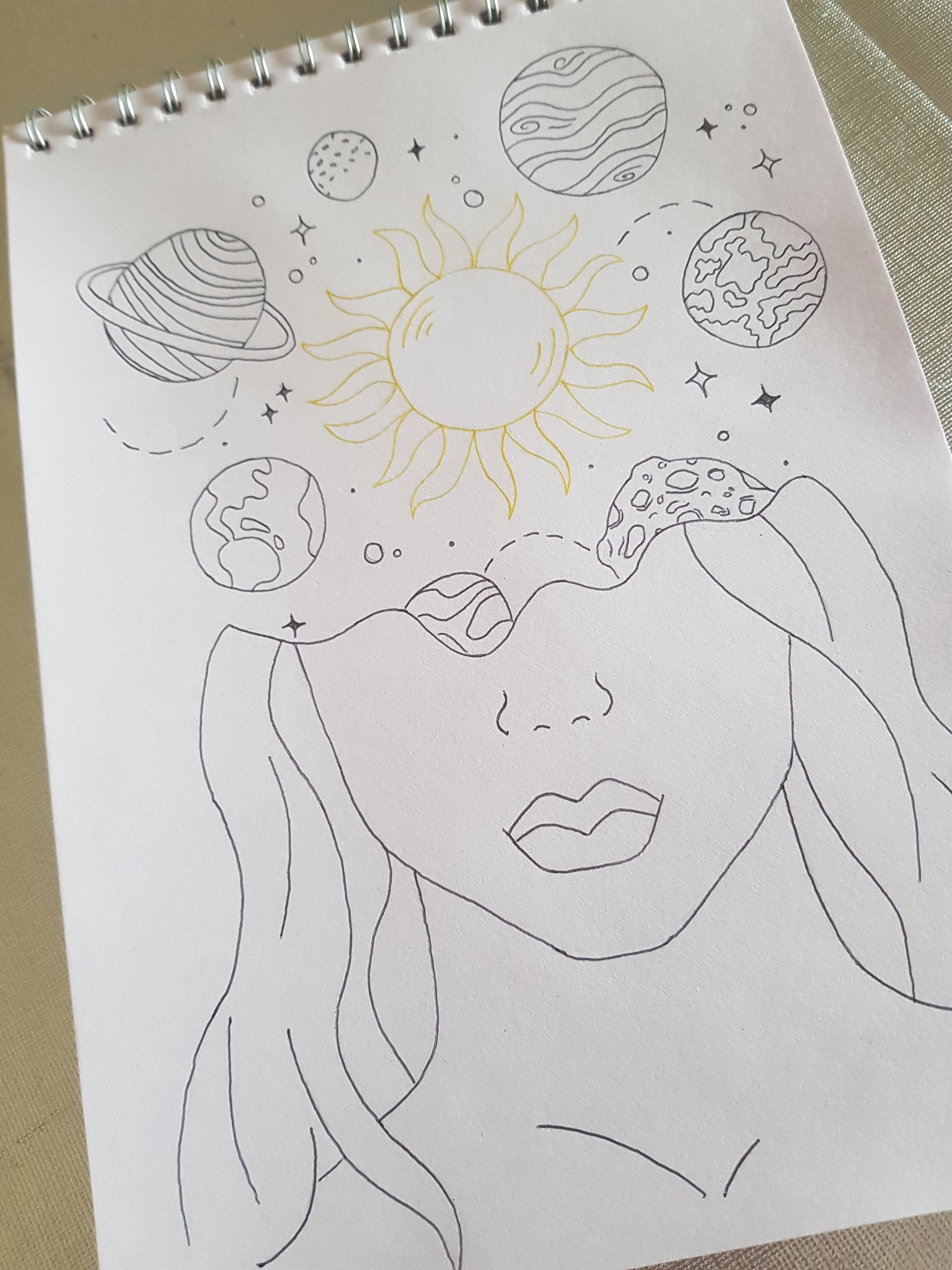 Sun And Moon Sketch Tumblr