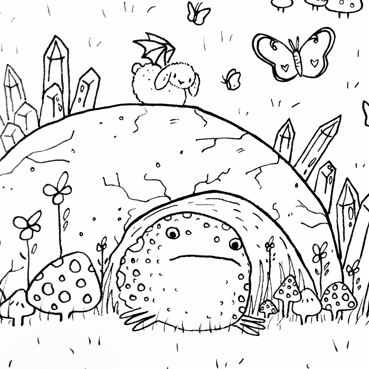 Grunge Aesthetic Coloring Pages Sketch Coloring Page