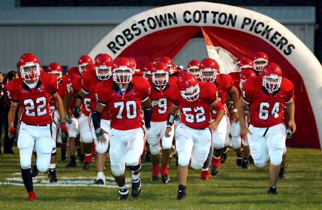 Robstown Football Helmets