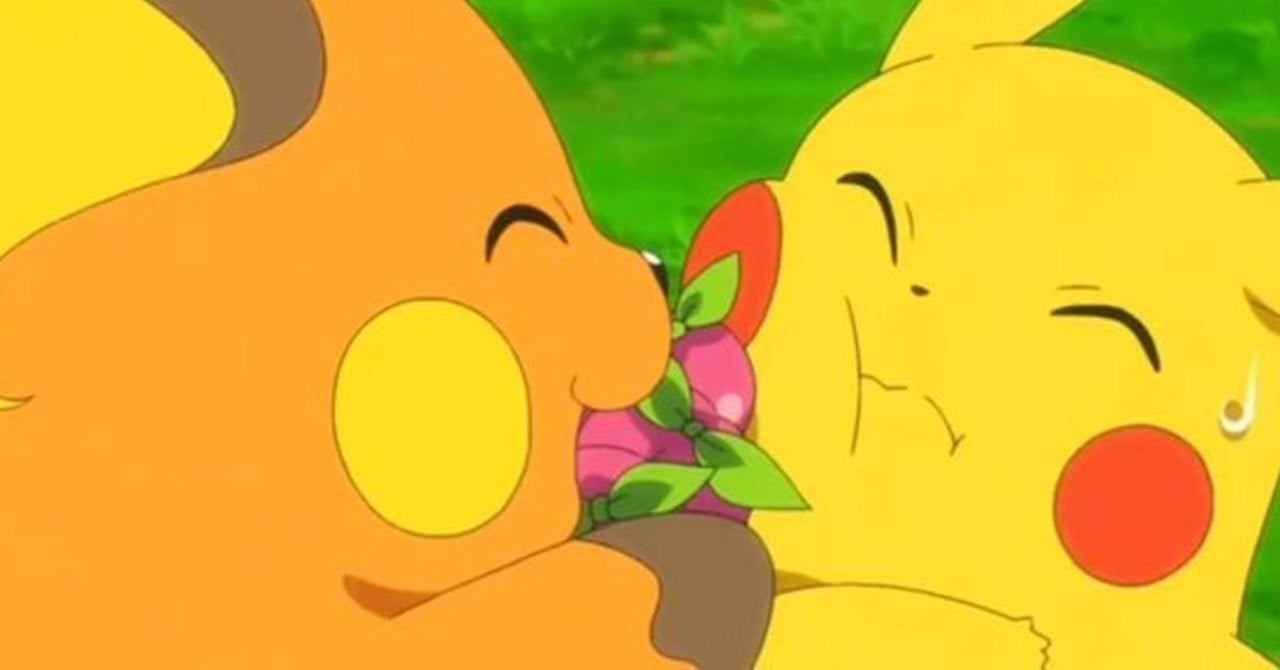 Pokemon Ash And Pikachu Kiss