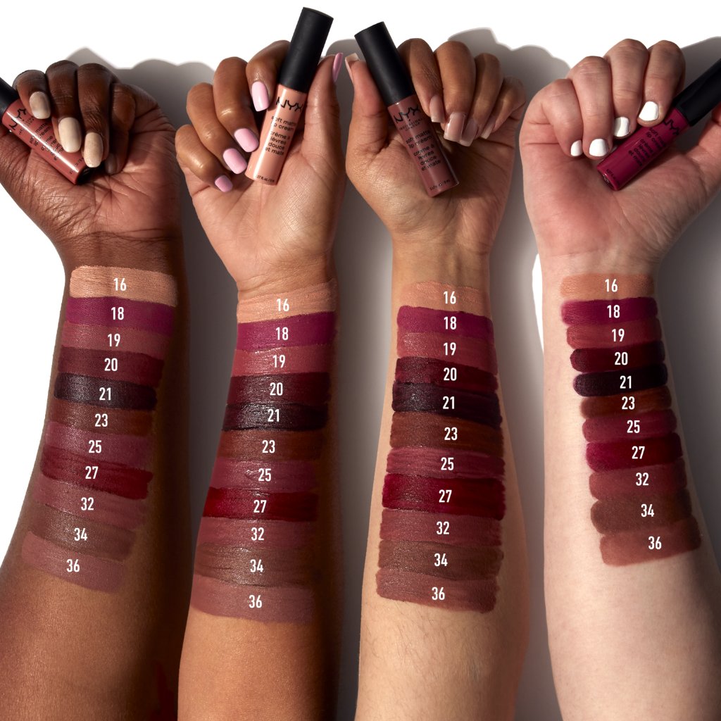 Nyx Lipstick Swatches Dark Skin