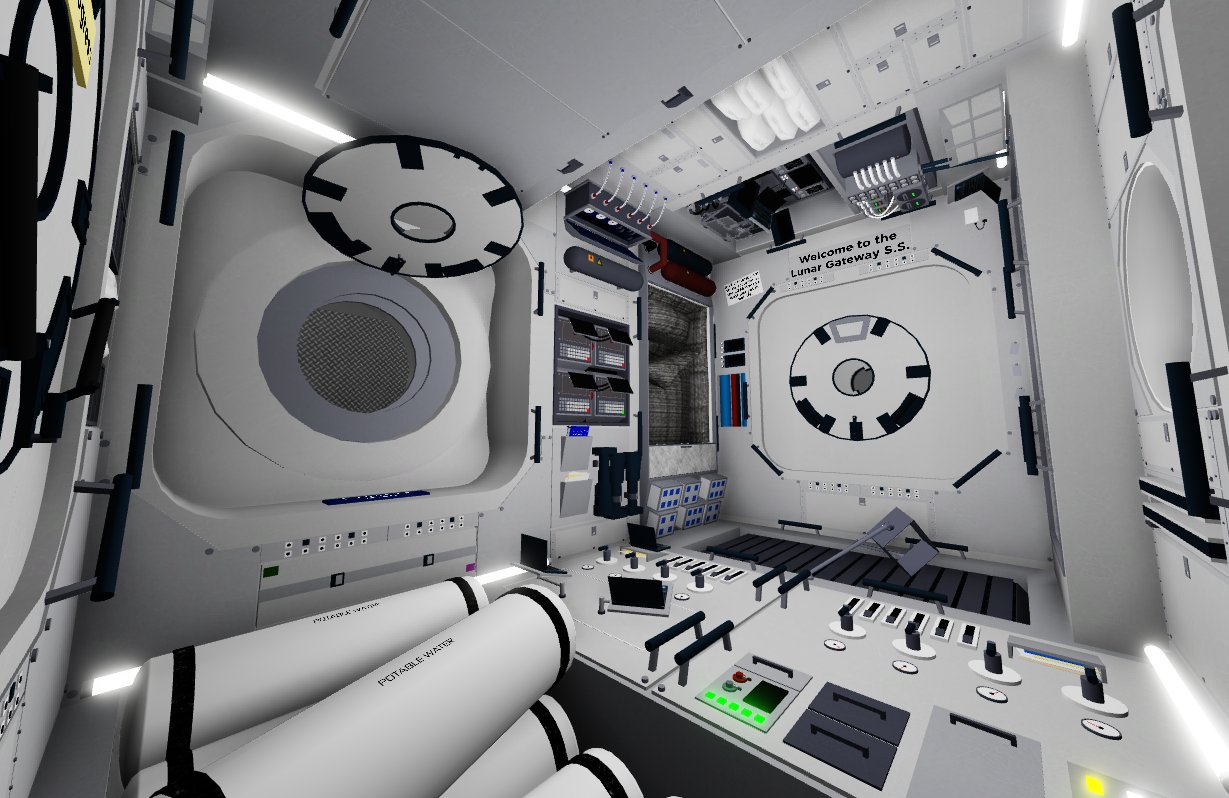 Interior 3d Model Space Station