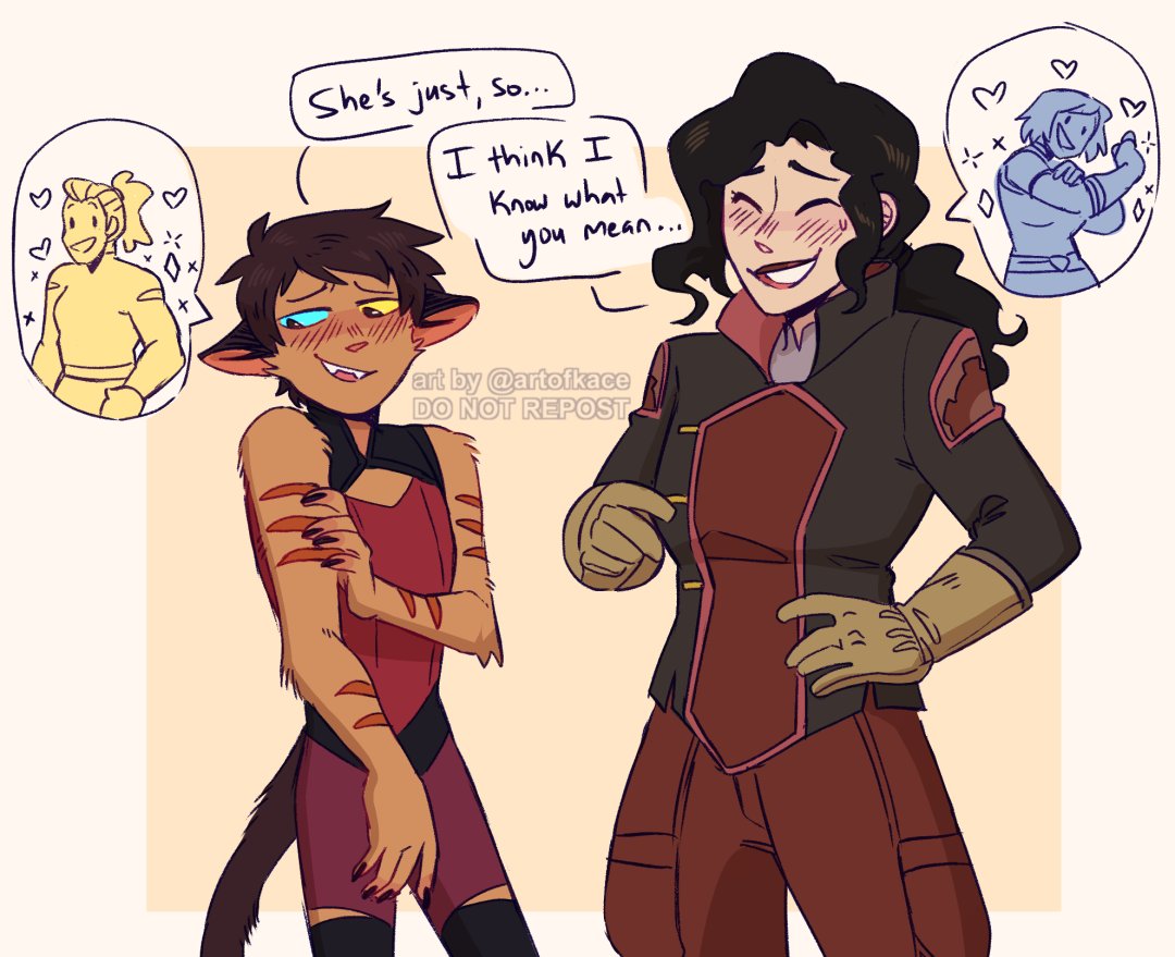 「Catra and Asami having a "we love our bu」|Moved accounts!の漫画
