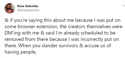 Thread by @darkceIestiaI: Why you’re wrong about @RoseKalemba ,a thread ...