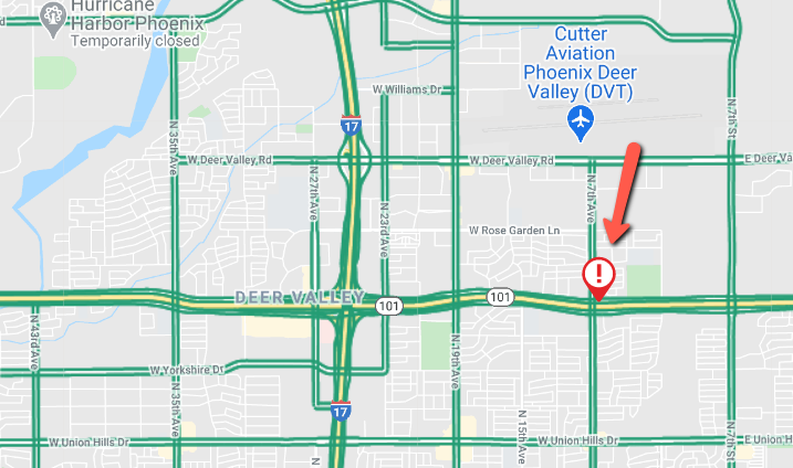Luke Air Force Base Road Conditions with Driving and Traffic Flow ...