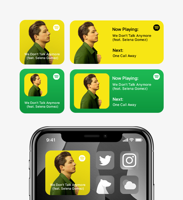 [concept] Spotify widgets for iOS 14 : r/apple