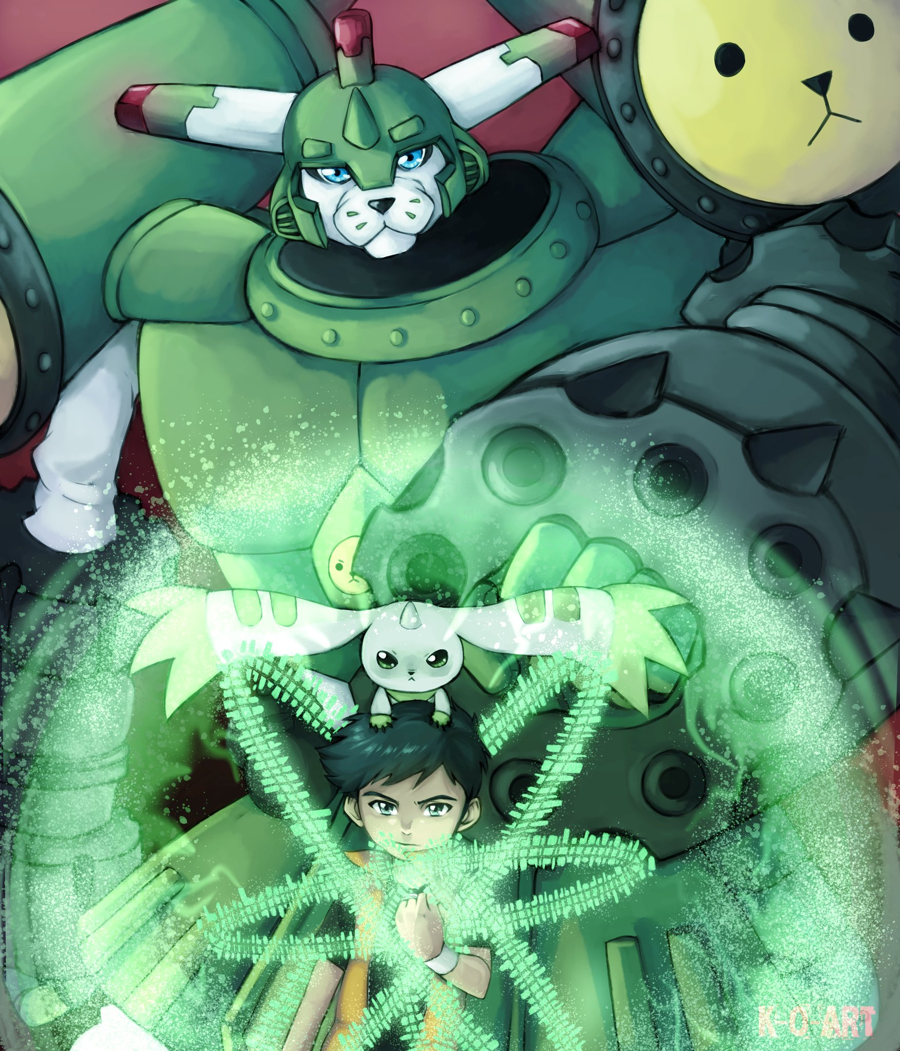 Digimon Terriermon Evolutions