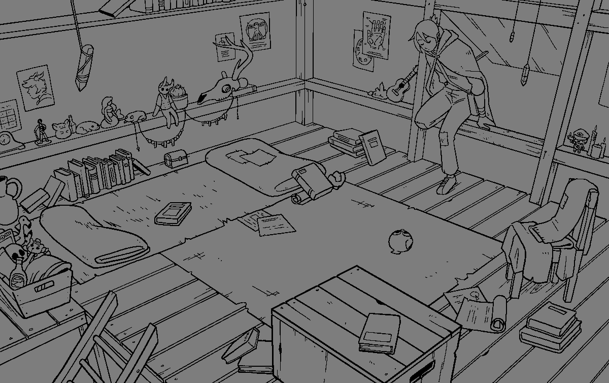 「Gonna continue to work on this thing for a bit, come hang ou」medli20の漫画