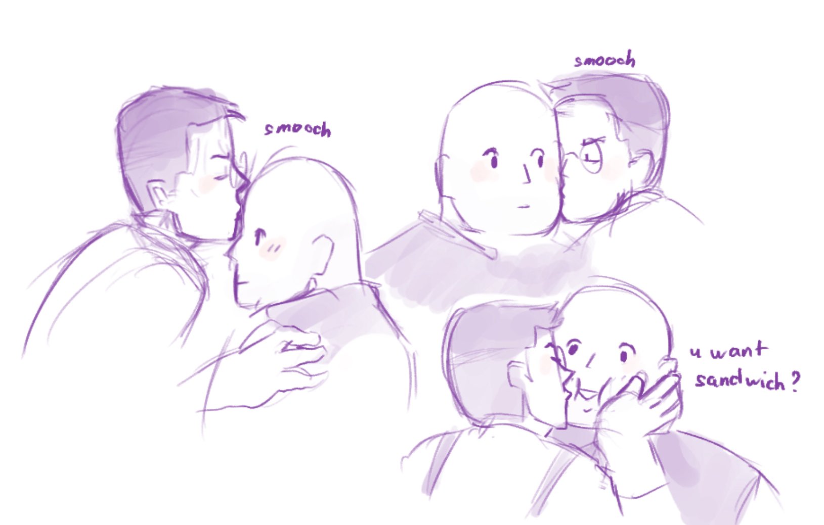 Hug Drawing Reference