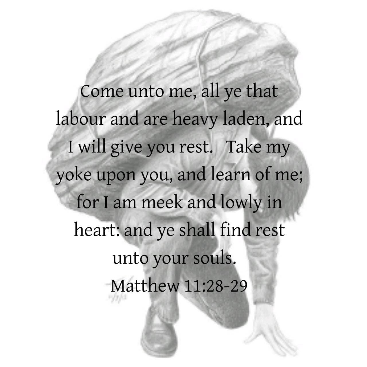 Matthew 11 28 29 Kjv