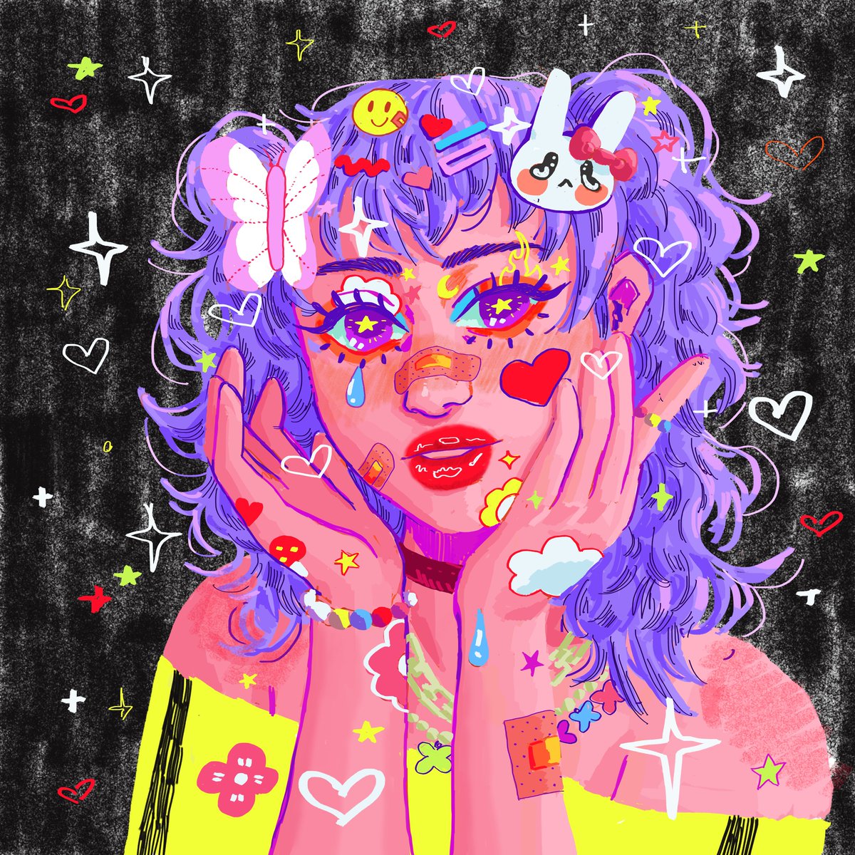 「Hi i did @pyitu_ 's dtiys!! I rlly enjoy」|pamu ia ♒のイラスト