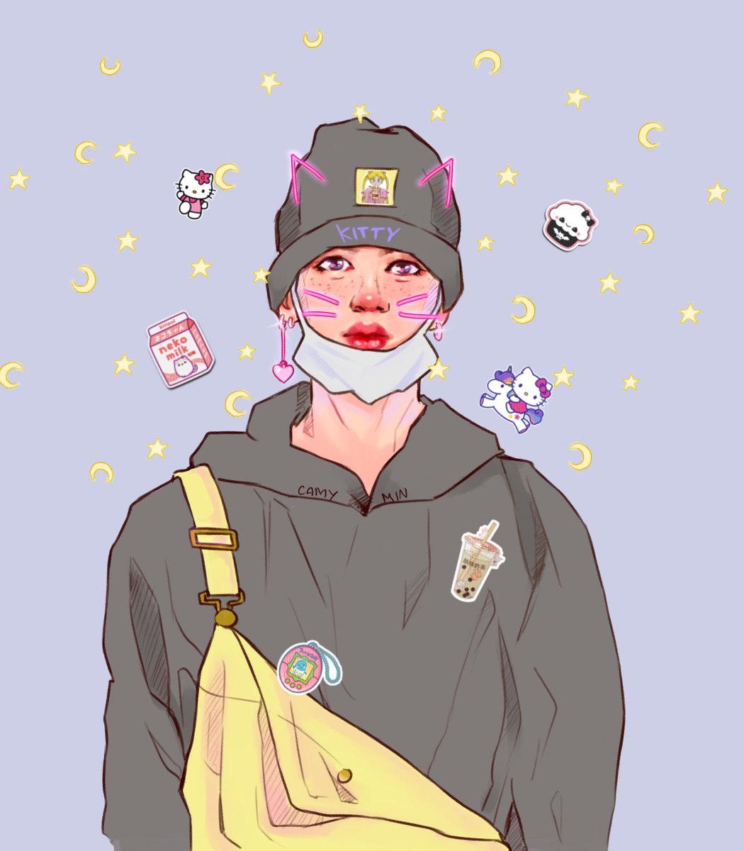 「pastel jimin for everyone? #jimin #bts #」|camy 🌙のイラスト