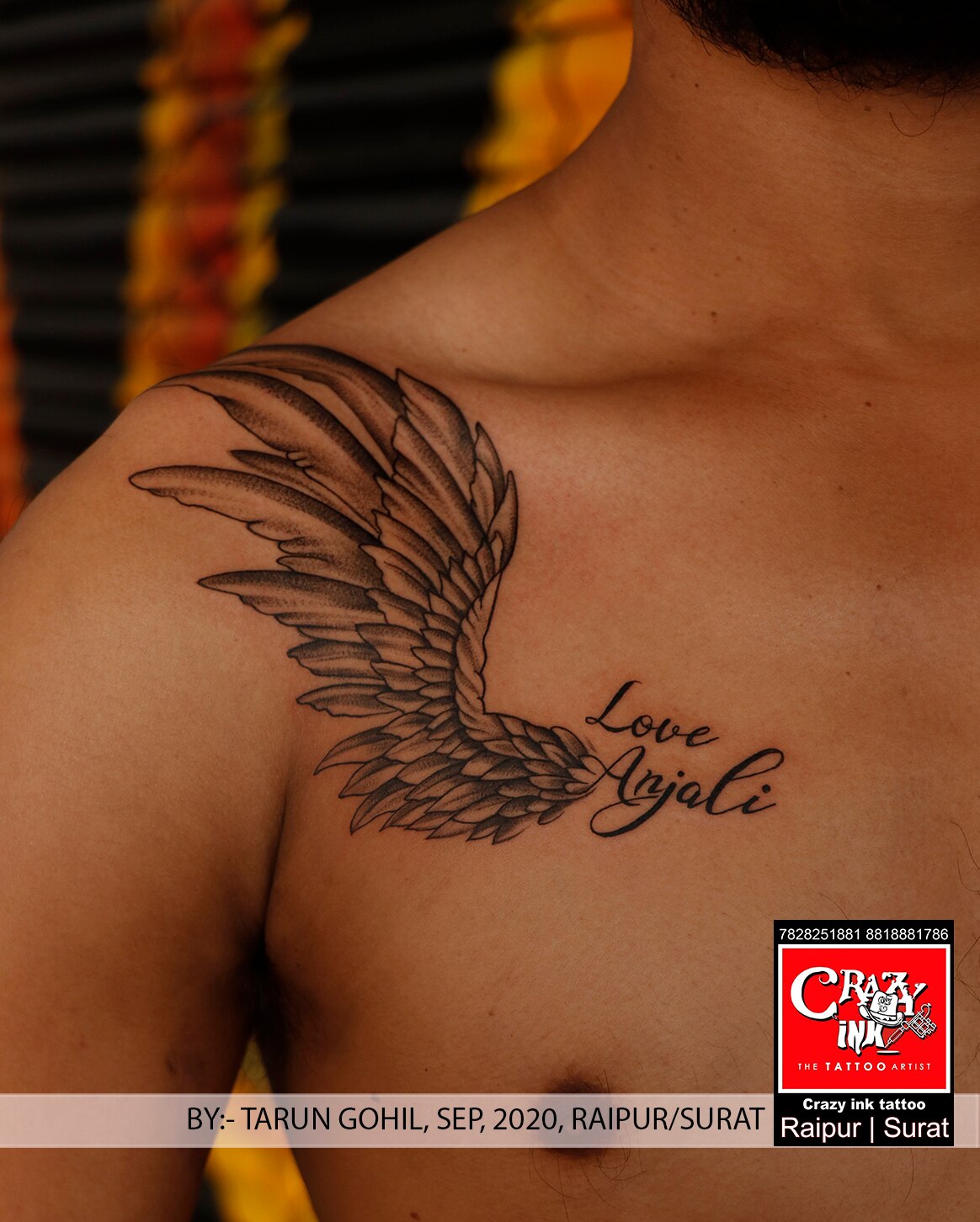 Wing Name Tattoos