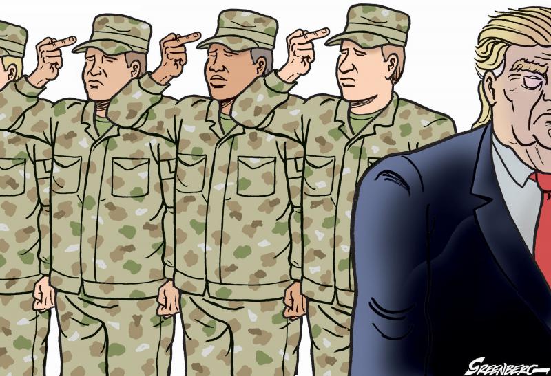 Soldier Cartoon Salute