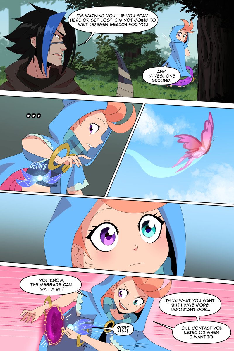 「5\6 #LeagueOfLegends #ArtofLegends #Zoe #Kayn 」Odeko Yma の漫画