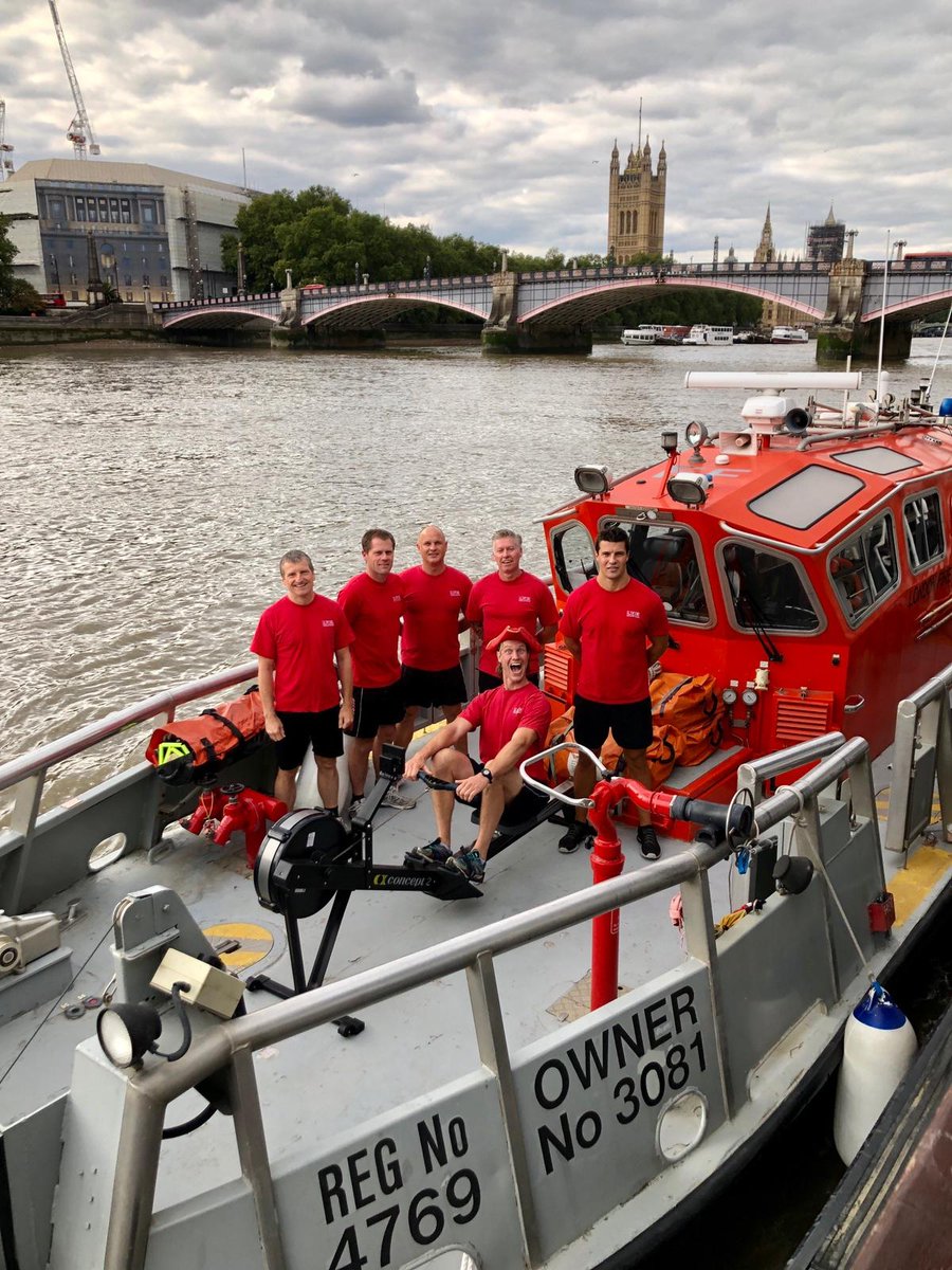 Throughout this week firefighters from Lambeth River are rowing the ...