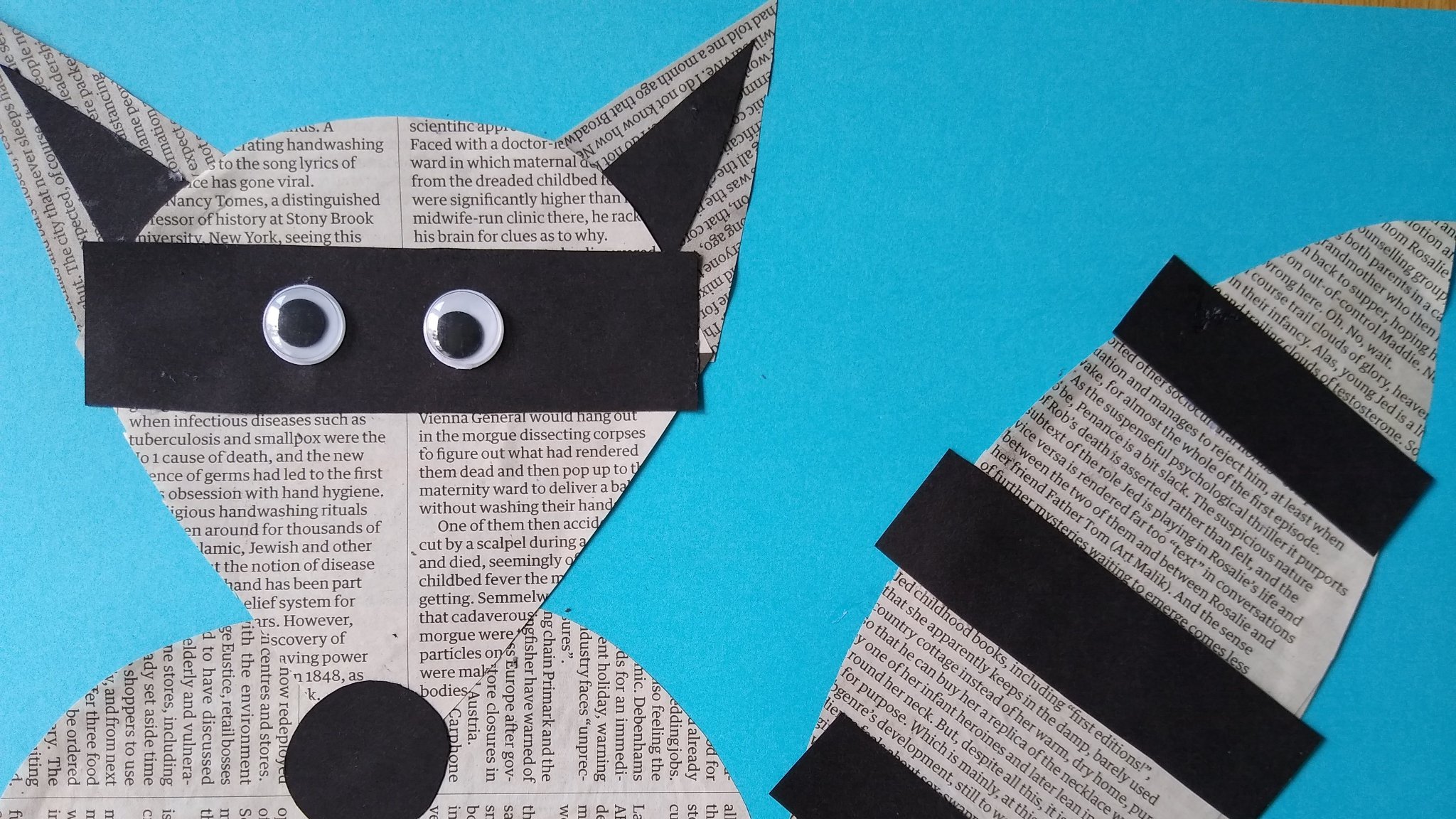 Easy Collage Work With Newspaper