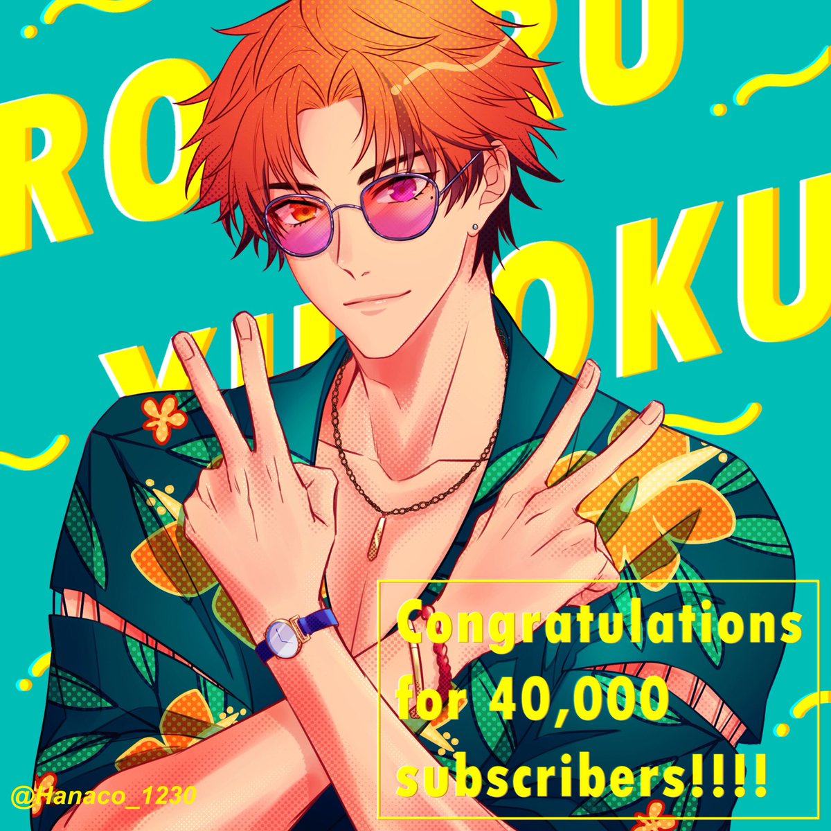 Roberu 40k subs congratulatory artwork by @Hanaco_1230 : r/Hololive