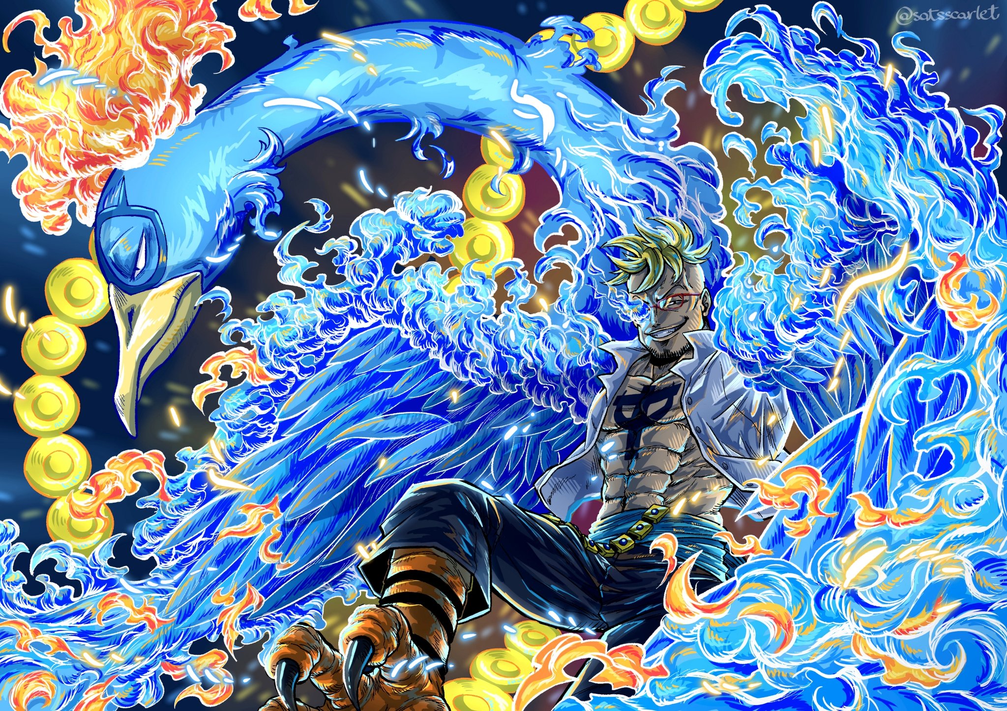 Marco The Phoenix Logo One Piece [ ワンピース ] | Happy Birthday