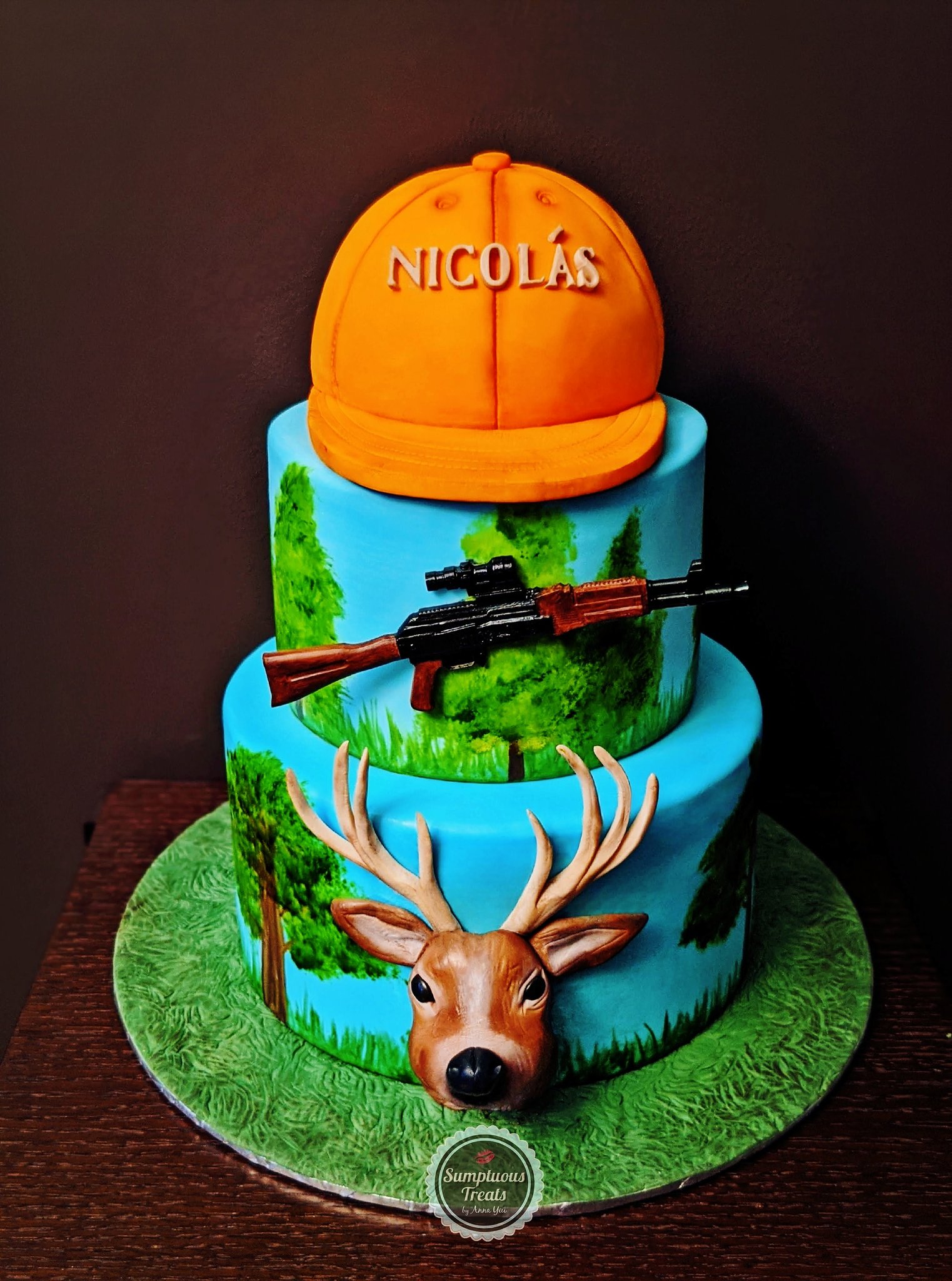 Deer Hunting Birthday Cake