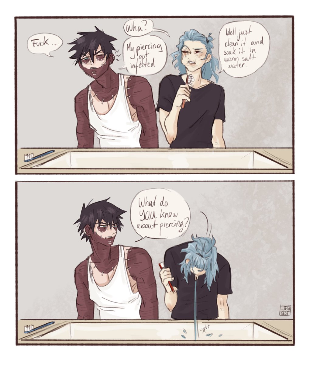 「These are the two first pages of a little spicy comic I did 」Ijessbestの漫画