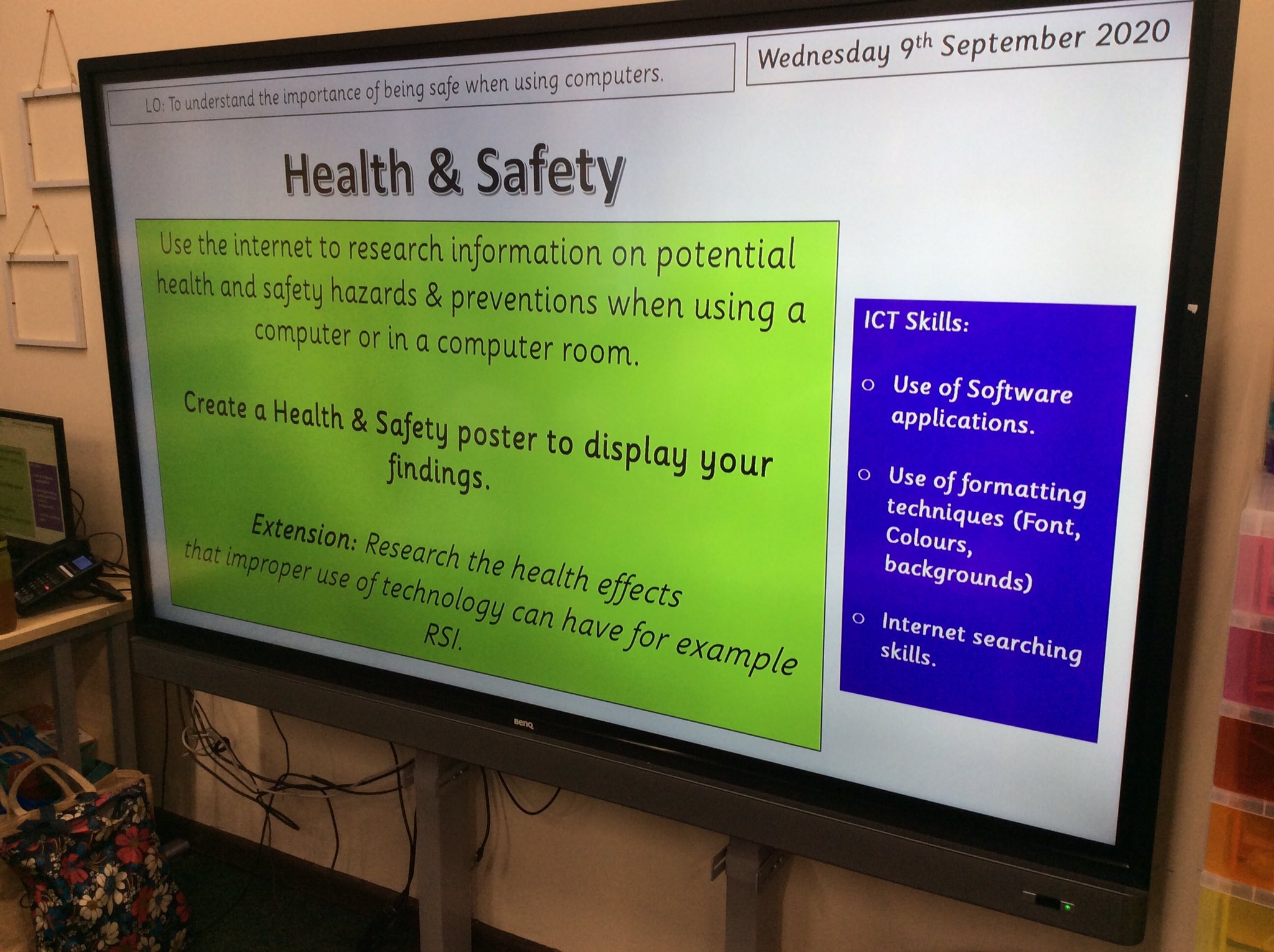 Computers Health And Safety Poster