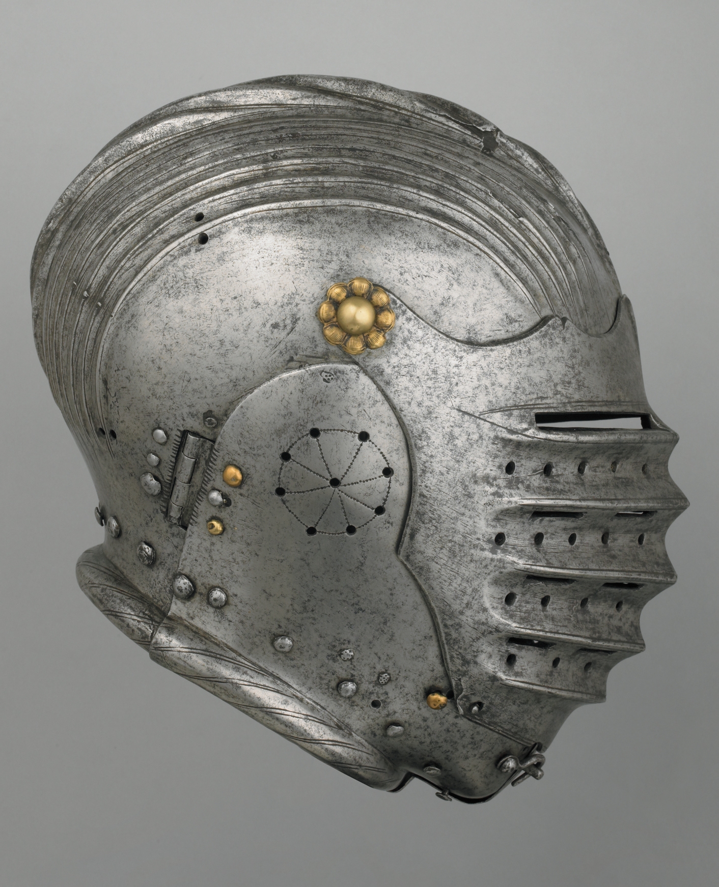 Medieval Knight Helmet Profile