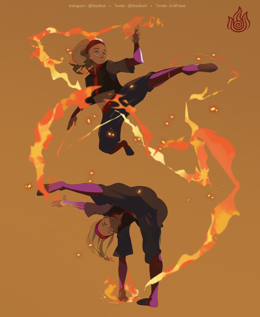 「I draw myself as a firebender bc I'm a f」|Startboii (COMMS OPEN)のイラスト