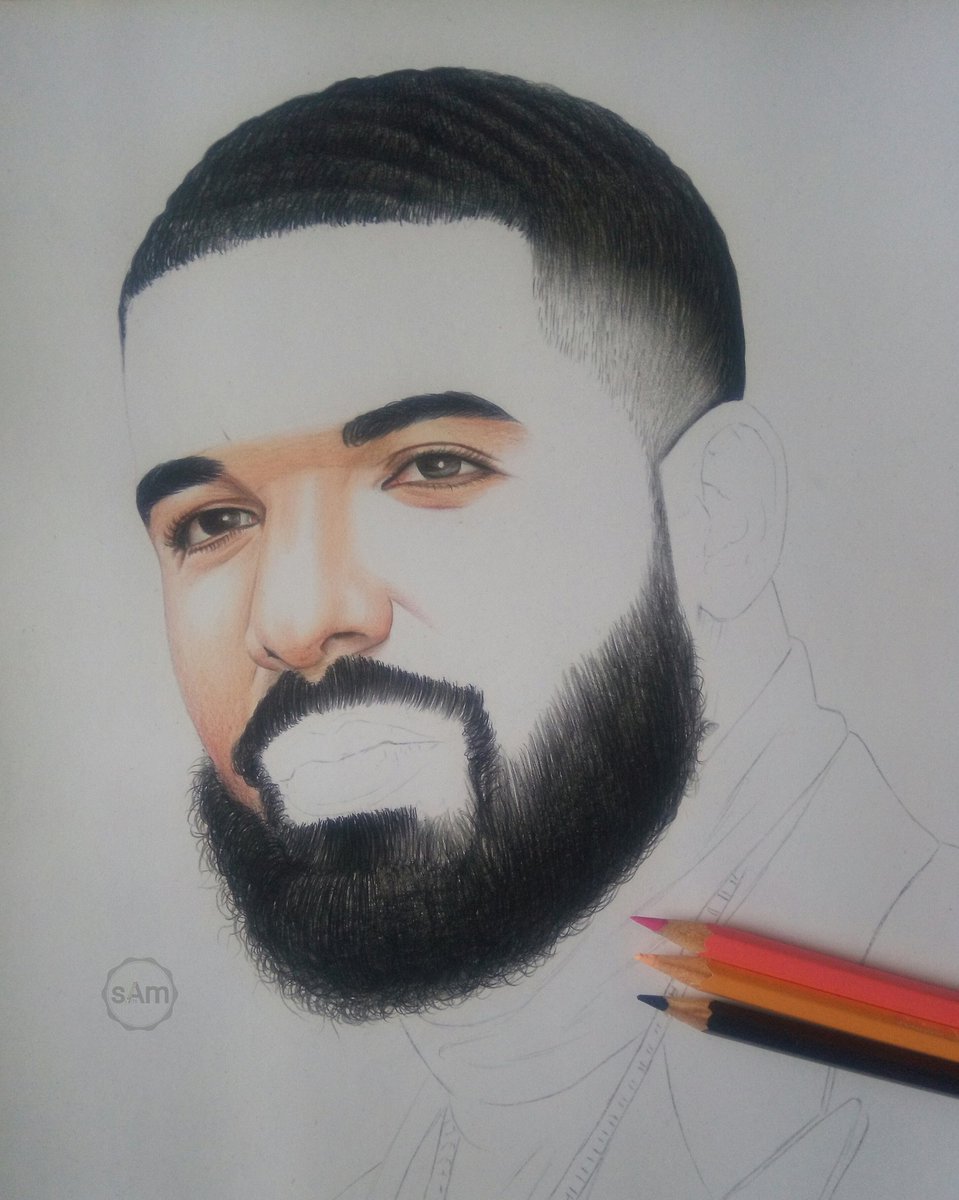 Pencil Drawing Of Drake