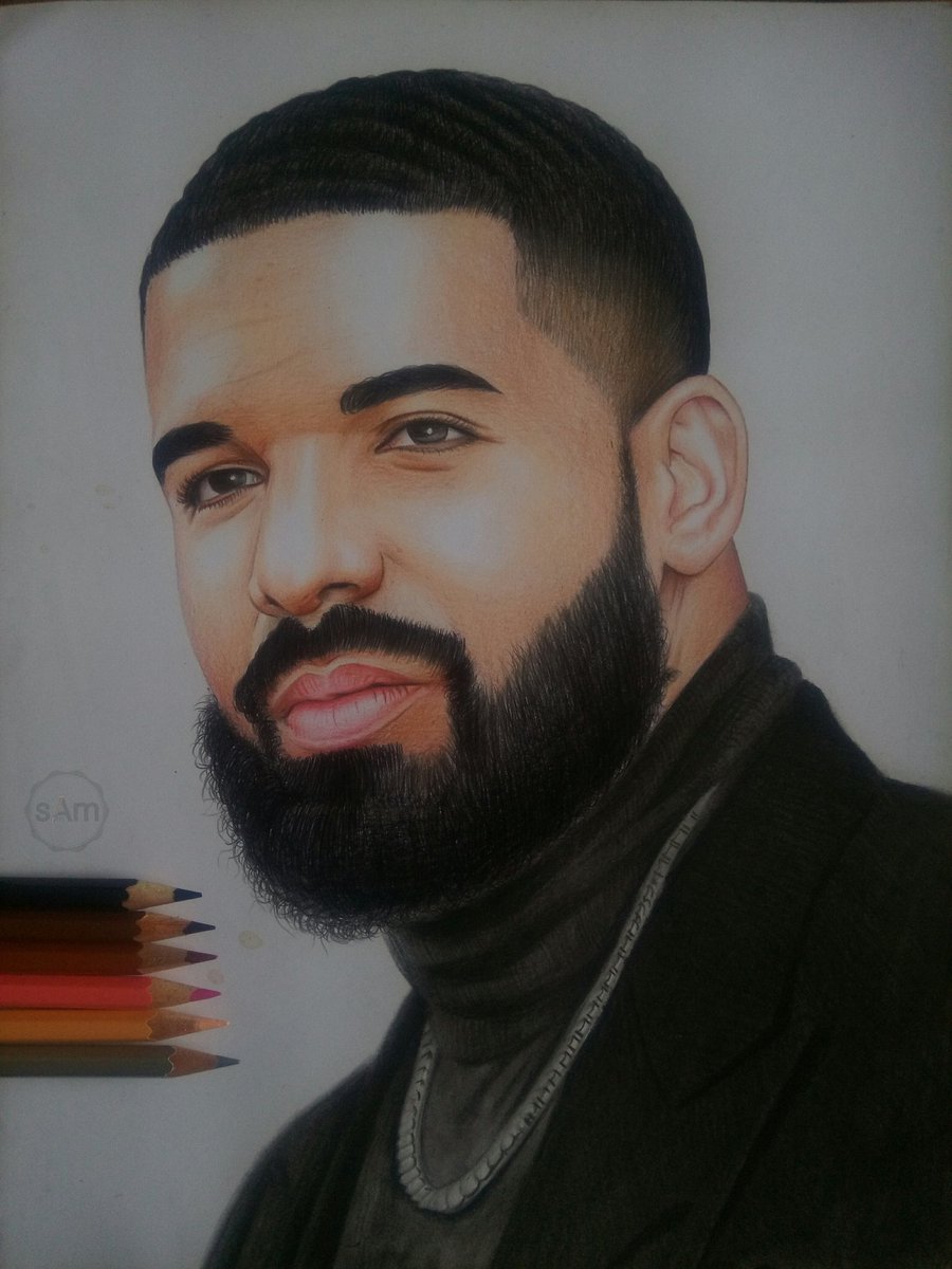 Pencil Drawing Of Drake