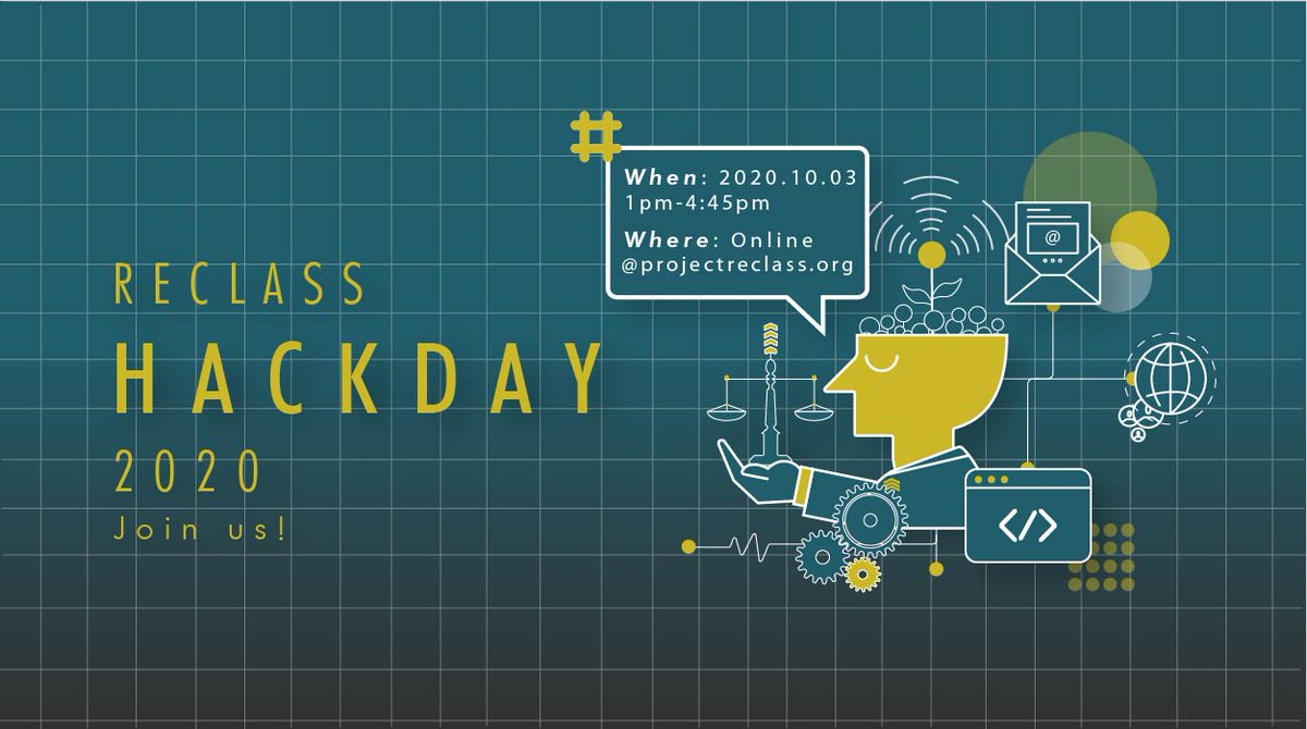 Project Reclass on Twitter: "Save the date - first-ever #Hackday on Saturday 10/3 at 1PM EDT! If ...